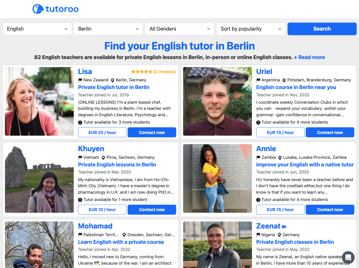 Learn Languages Online or In Person with Expert Tutors | TUTOROO